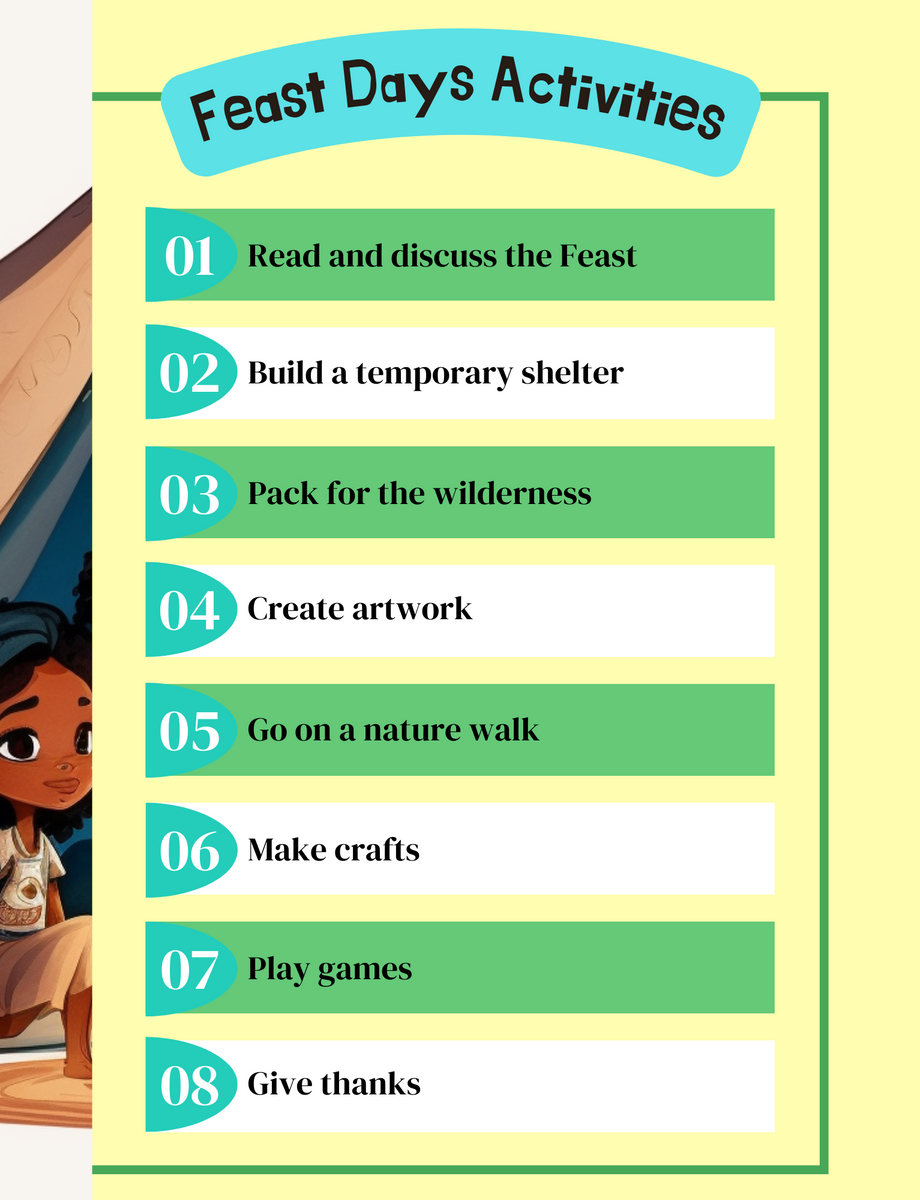 Feast of Tabernacles & Day of Atonement Lesson Plan and Activities Bun ...